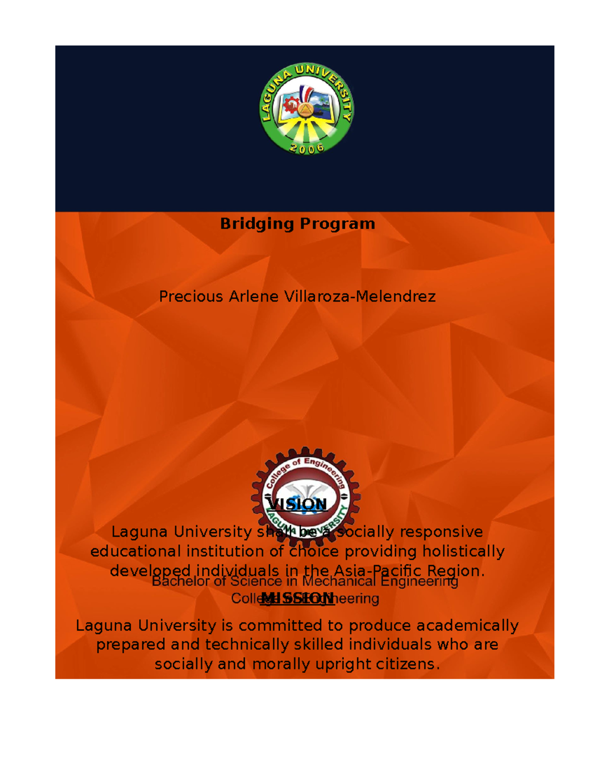 Bridging Program - Enjoy - Bridging Program Precious Arlene Villaroza ...