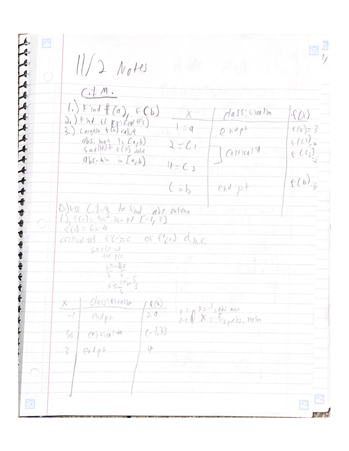Calc 1 notes 3 - MAT 120 - Studocu