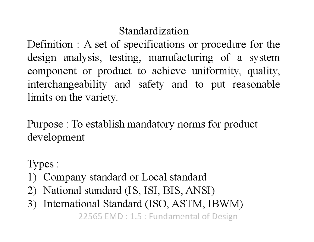 22564 EMD 1 - Elements of Mechanical Engineering - Standardization ...