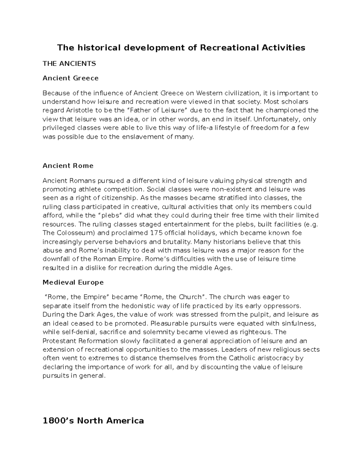 476353432-The-historical-development-of-Recreational-Activities-docx ...