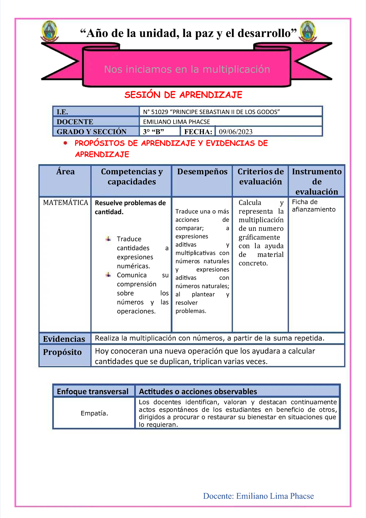 Pdf-sesion-de-aprendizaje-04-matematica-nos-iniciamos-en-la-multiplicacion compress - ee SESIÓN ...