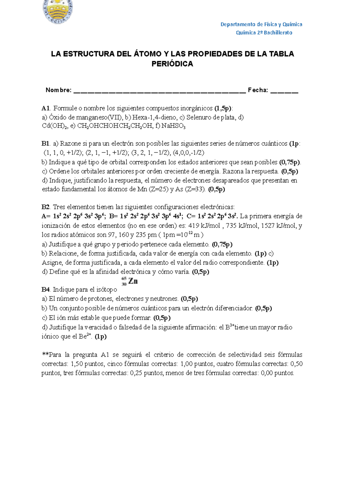 EX ESTR+PROP - no it is not - Departamento de Física y Química Química ...