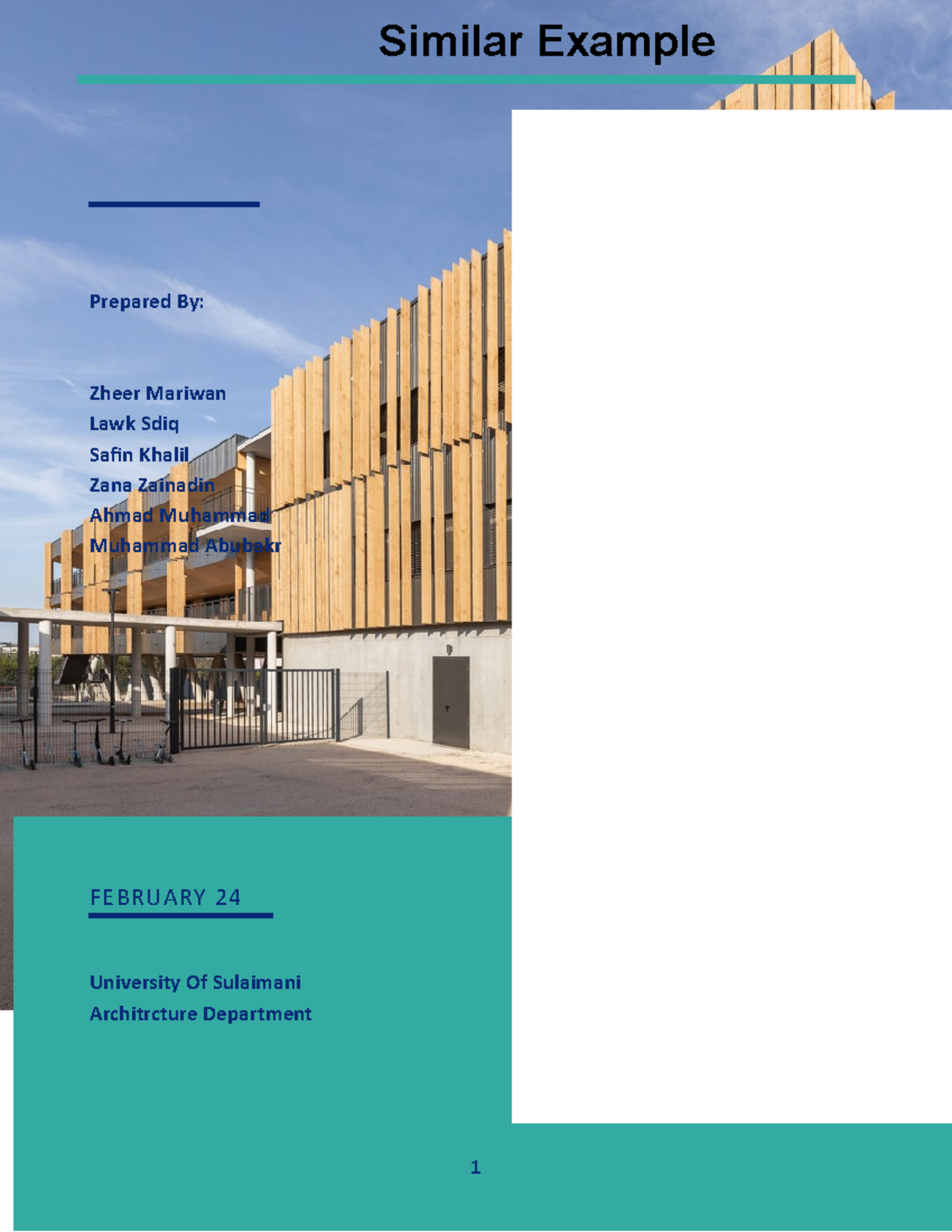 primary school Examples - Prepared By: Zheer Mariwan Lawk Sdiq Safin ...