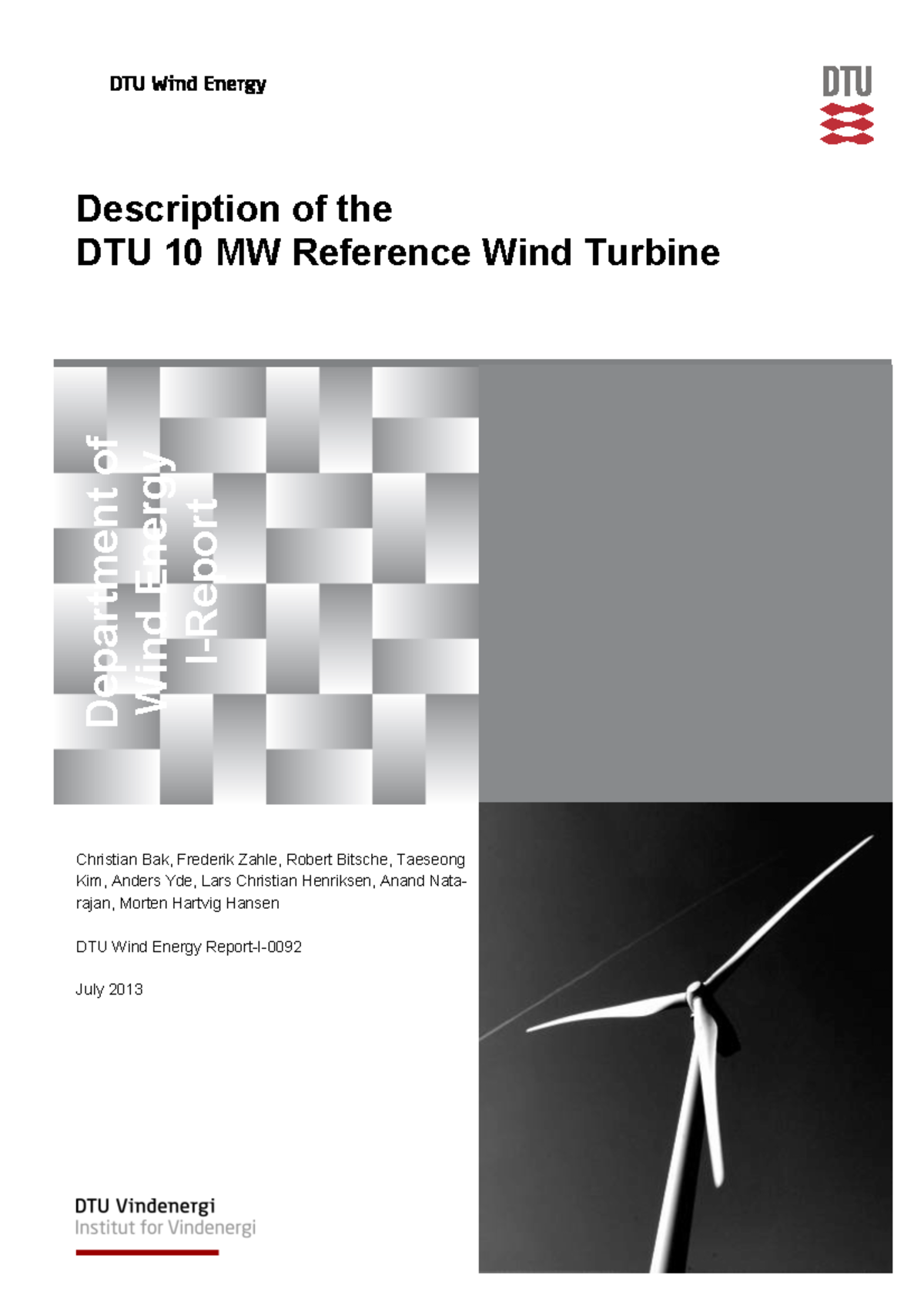 DTU Wind Energy Report-I-0092 - Department of Wind Energy I-Report ...