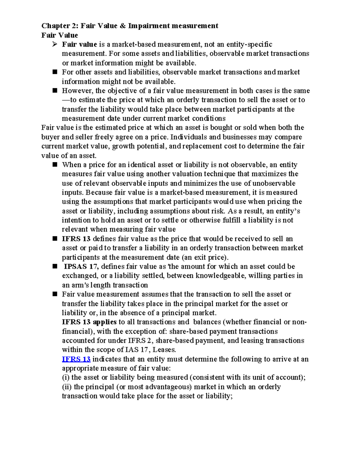 Chapter 2- Chapter 2 dt-2024-03-26 08-13-46 - Chapter 2: Fair Value & Impairment measurement ...