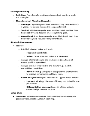 C483 Study PLAN - Summary principles of management - C483 - C483 STUDY ...