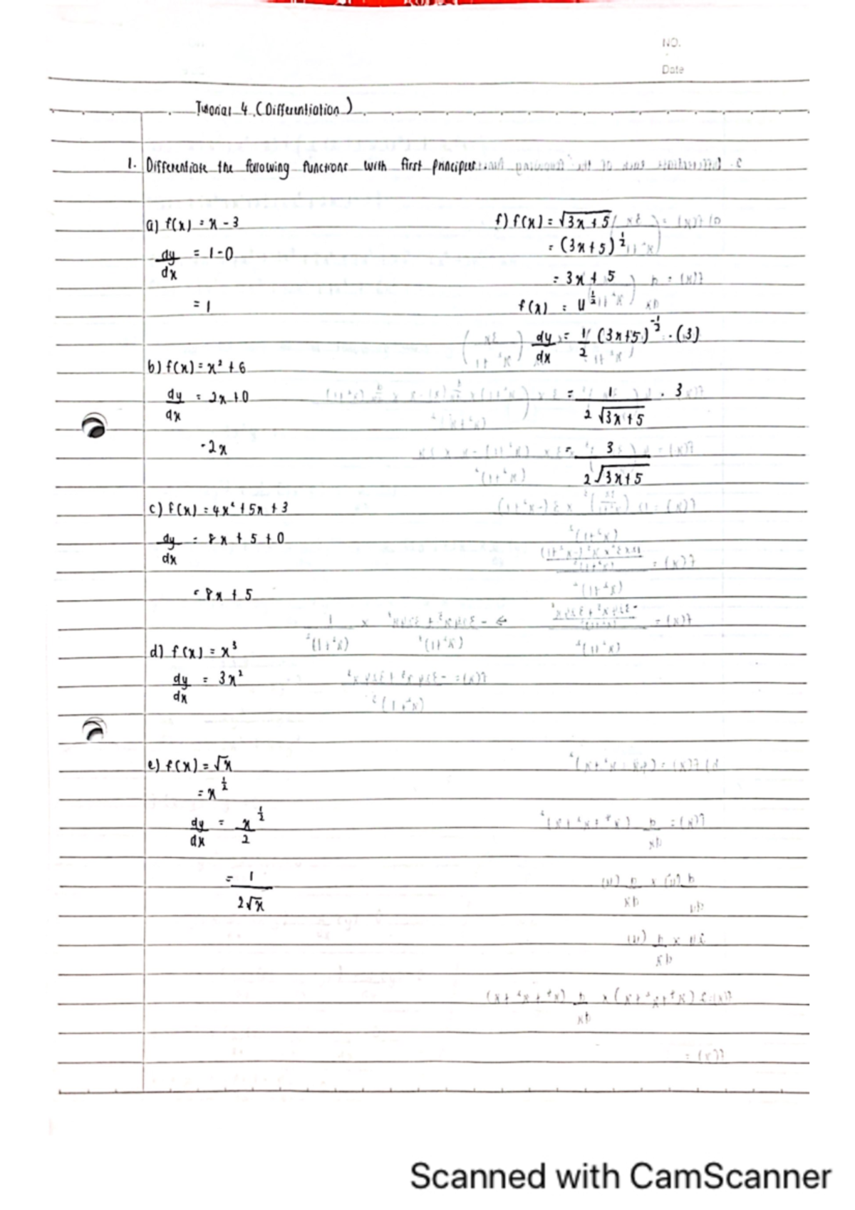 Tutorial 4 - Mathematics for Technology - Studocu