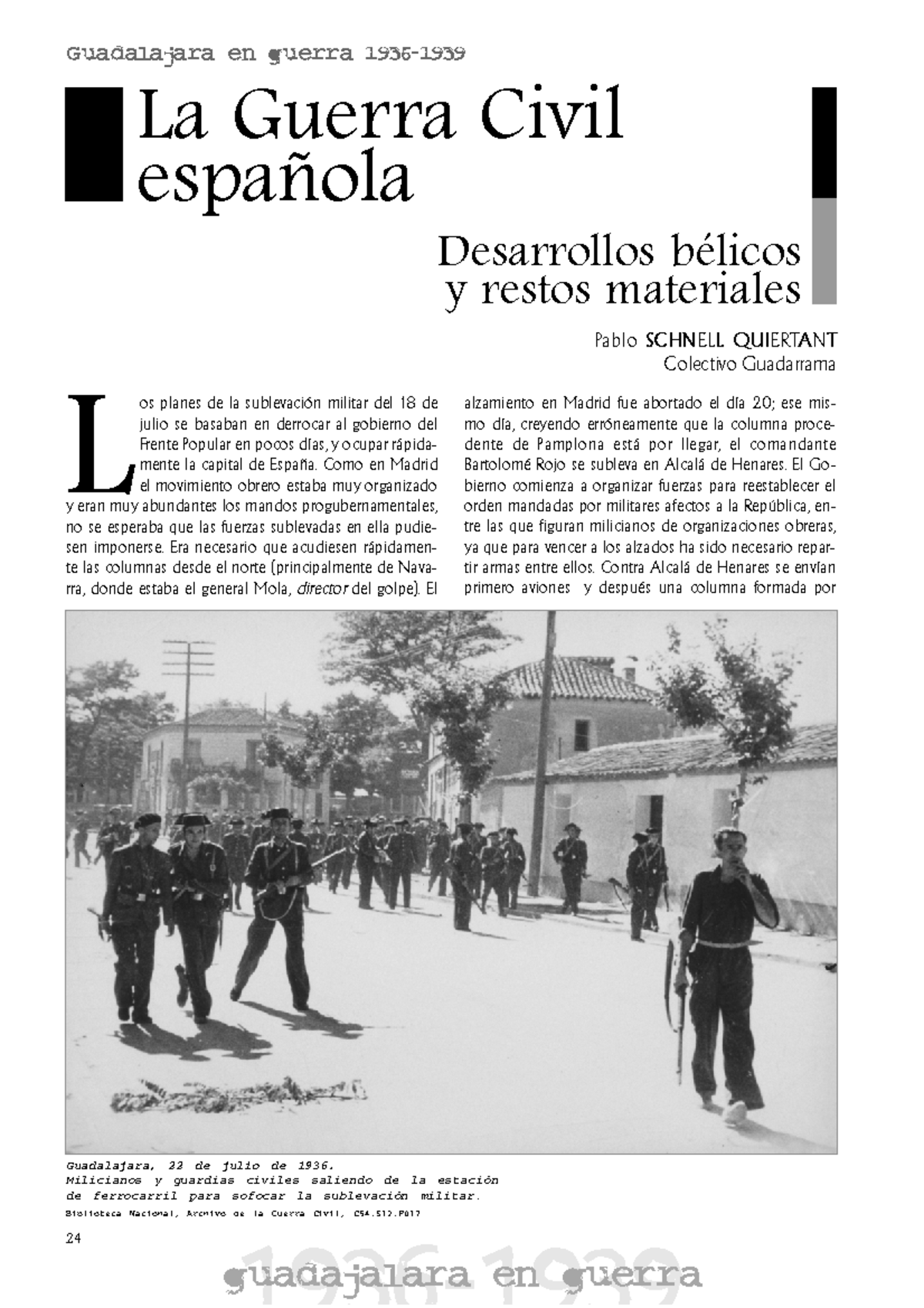 La Guerra Civil Espanola en Guadalajara - guadajalara en guerra 24 ...