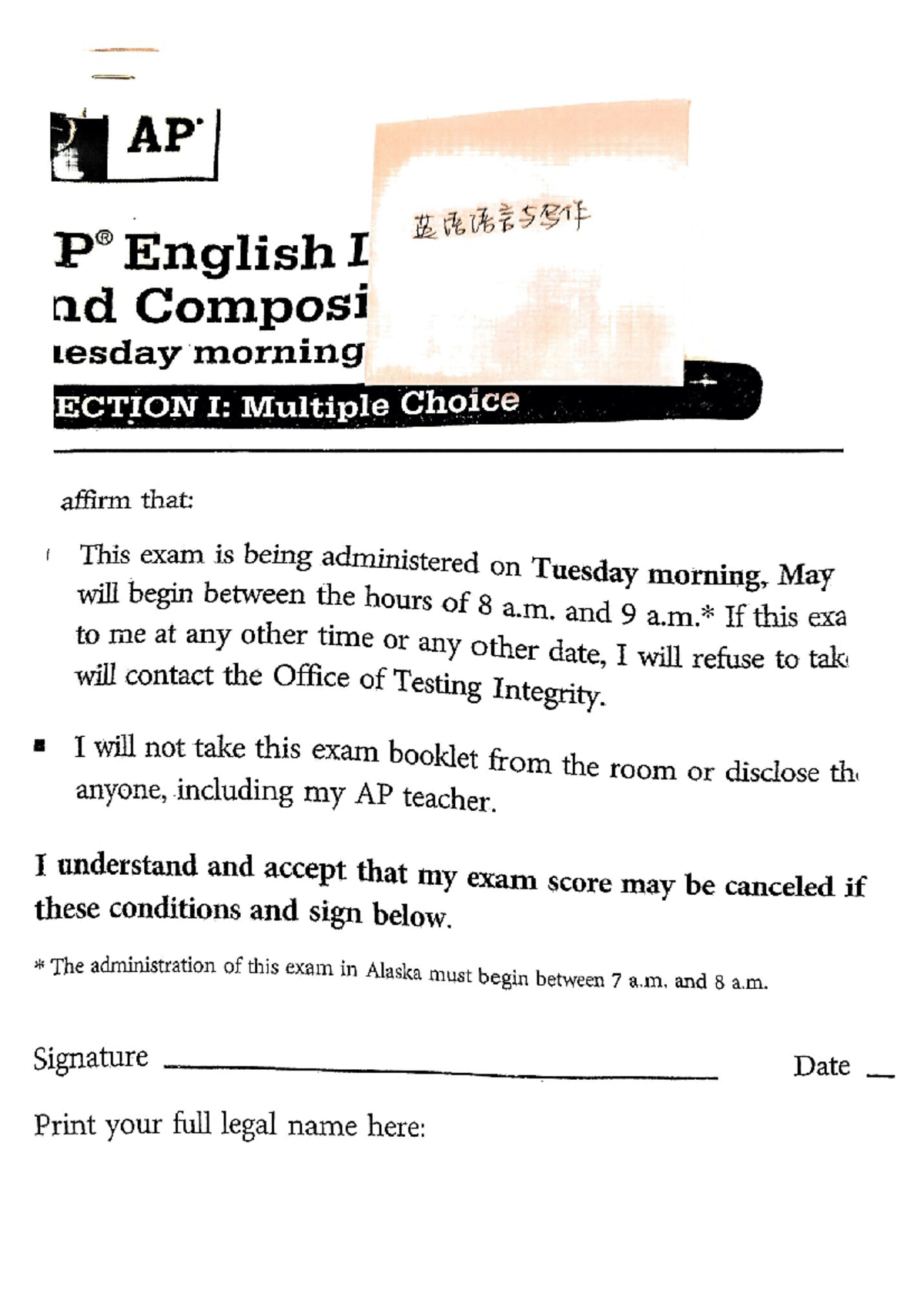 AP English - these are the essays we took in class pre the mock - AP P ...