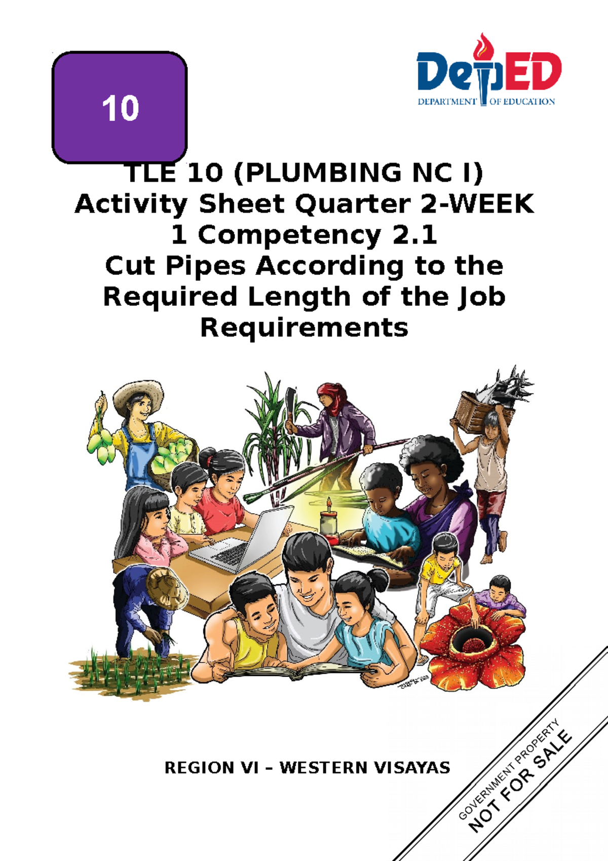 IA Plumbing NC1 JSHS Q2 LAS1 Final - TLE 10 (PLUMBING NC I) Activity ...