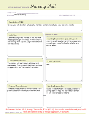 ADLs ATI Template - ACTIVE LEARNING TEMPLATES CONCEPT ANALYSIS A ...