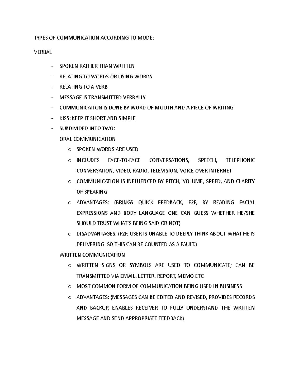 ENGL 100- Types Communication p2 - TYPES OF COMMUNICATION ACCORDING TO ...