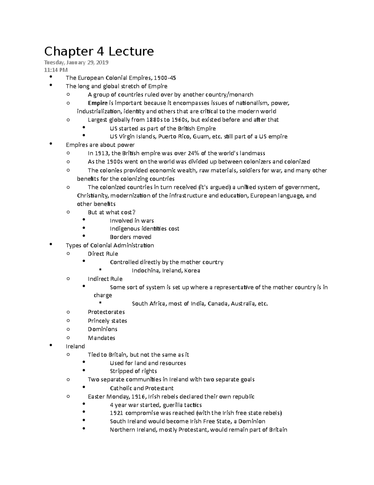 Chapter 4 Lecture- Professor Alima M. Bucciantini - Chapter 4 Lecture ...