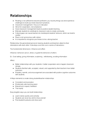 Fieldwork observations notes 1 - EDU 1003 Field Work Observa6on Notes ...