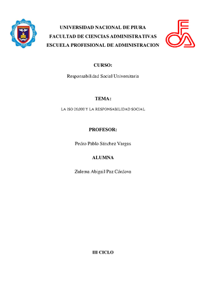 Informe Final De Actividad Responsabilidad - ESQUEMA DE PROYECTO DE RESPONSABILIDAD SOCIAL - Studocu