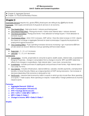 Unit 3 notes - Unit 3 - National Income and Price Determination Module ...