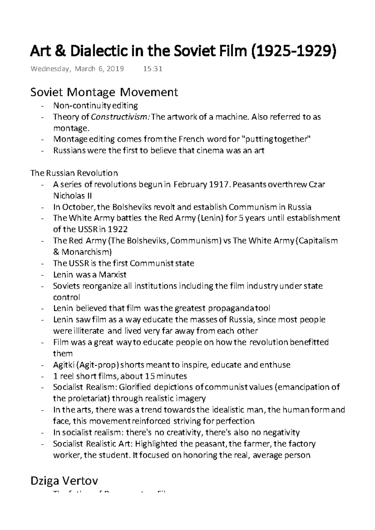 Art & Dialectic in the Soviet Film (1925-1929) - Soviet Montage ...