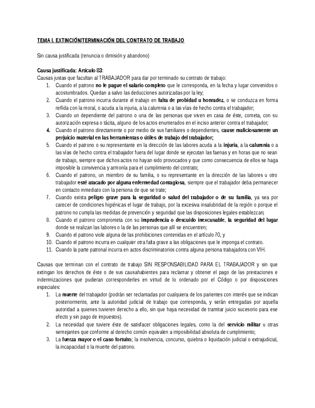 Notas primer examen parcial Laboral II-Alexander Godínez - TEMA I ...