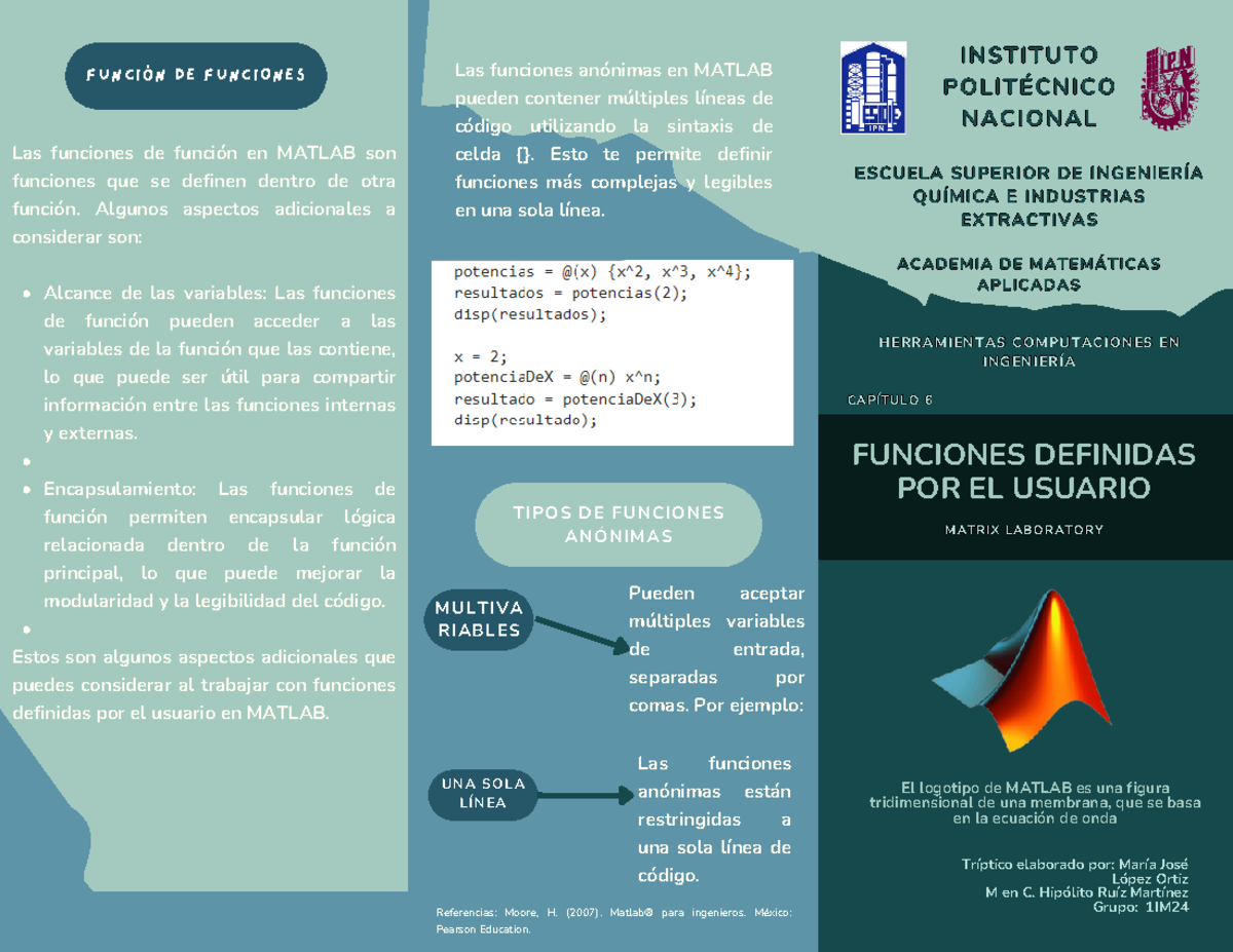 Funciones alternas - TIPOS DE FUNCIONES ANÓNIMAS MULTIVA RIABLES UNA ...