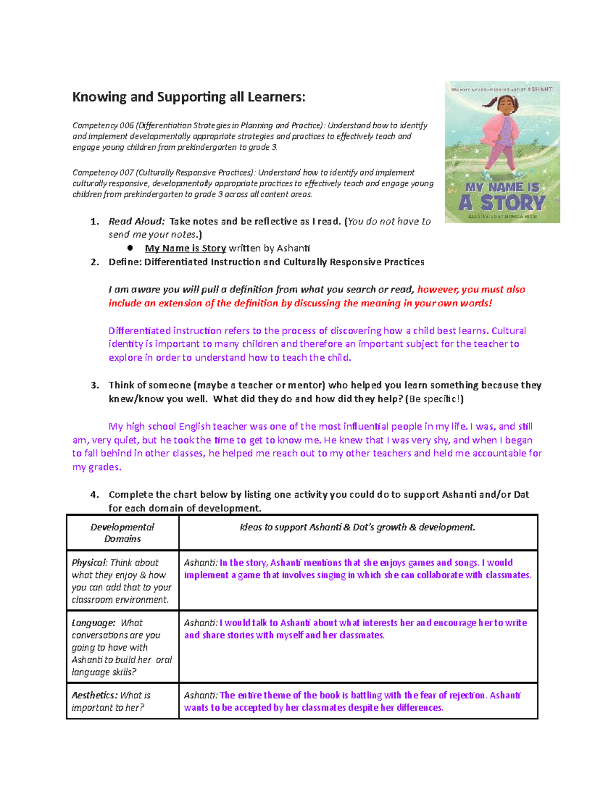 Copy of Lesson on Competency 6 7 - Knowing and Supporting all Learners ...
