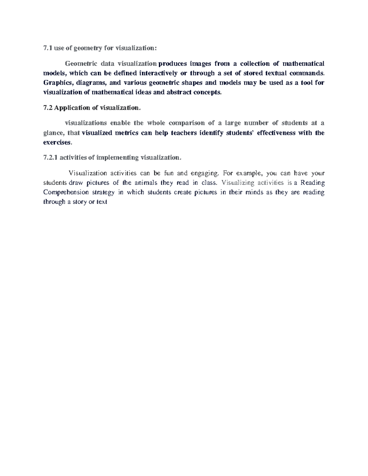 Visualization - Graphics, diagrams, and various geometric shapes and ...