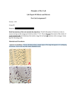 Lab 8 Bioinformatics - it’s a lab! - 1 Bioinformatics II Data Sheet Lab ...