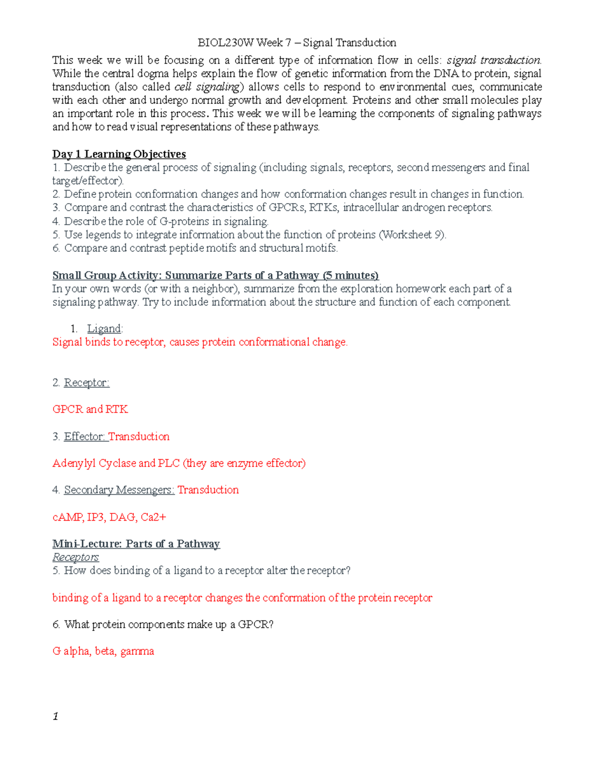 Week 7 Student - in-class annotated notes - This week we will be ...