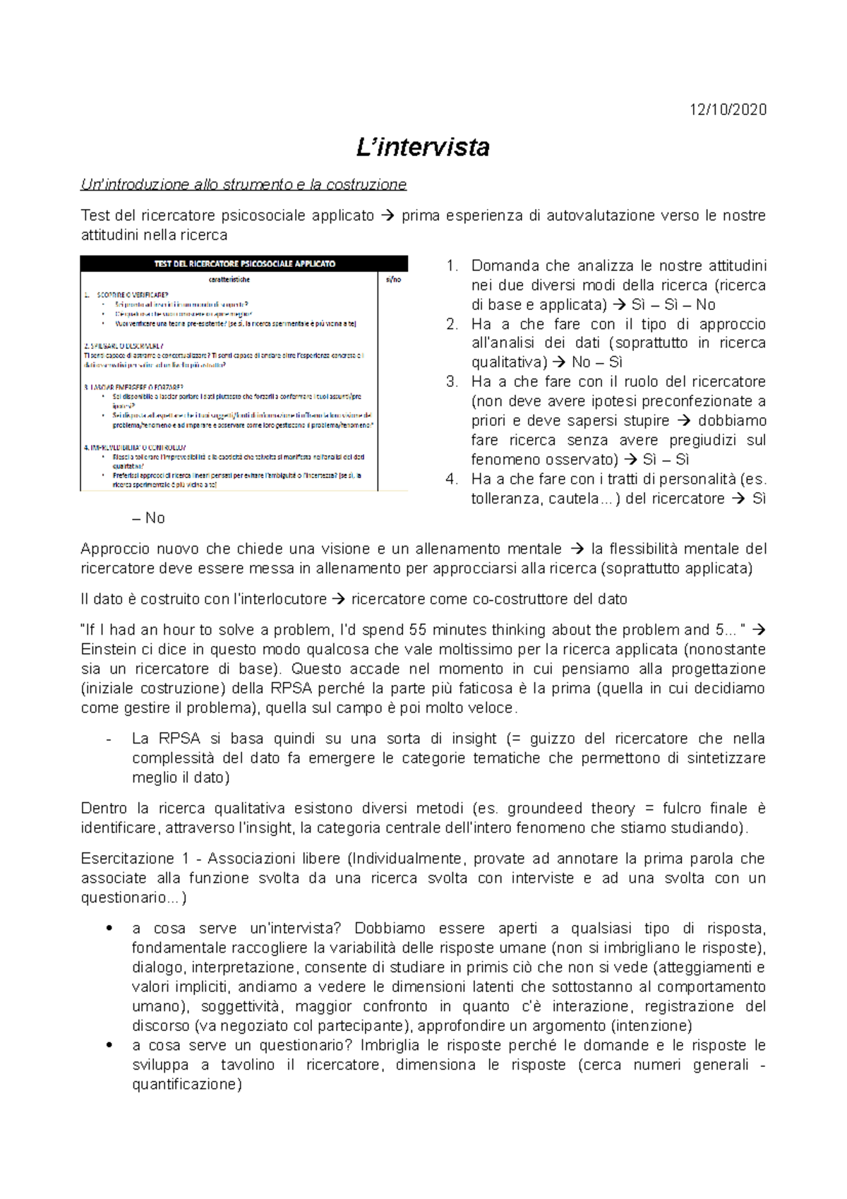 L'intervista: lo strumento, la sua costruzione e il suo utilizzo - 12 ...