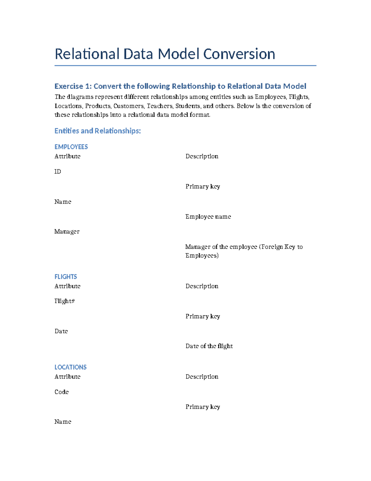 Relational data model - hiii - Relational Data Model Conversion ...