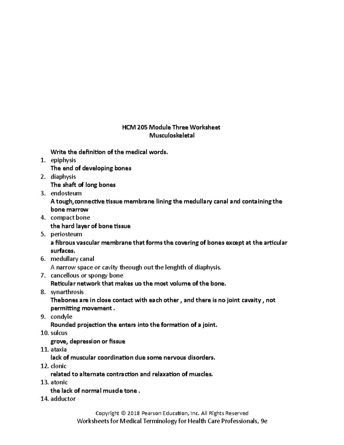 HCM 205 Module Three Worksheet - HCM 205 Module Three Worksheet ...