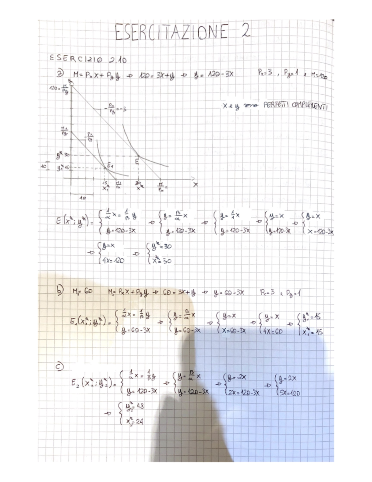 Esercitazione 2 Micro - Economia Politica - Studocu