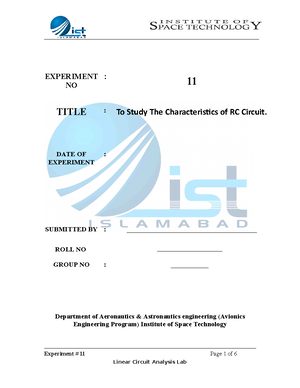 Lab-01 - Lab Manuals - TITLE : Introduction to Lab Equipment , Multisim Simulation Software ...