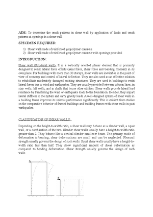 Tutorial 1 - Problems on structures - Theory of Structures II - Studocu