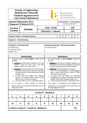 Tutorial 1 Apples Mathematics B154 - AB 6 AB CD CD STUDENT Nr UNIVERSITYDRAWN BY CHECKED UNITS ...