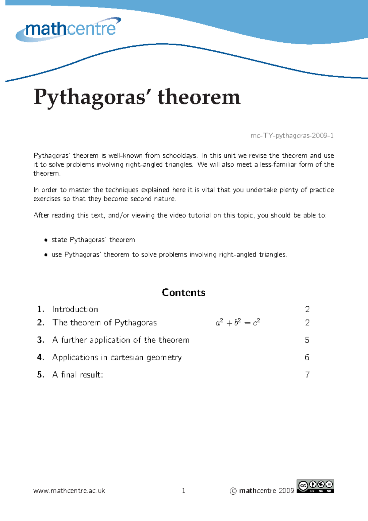 Literally js notes you dont need to search for - Pythagoras’ theorem mc ...