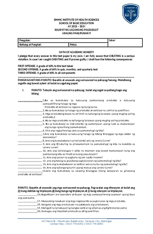 3rd QE MATH 8 - MATHEMATICS ACTIVITIES - DMMC INSTITUTE OF HEALTH ...