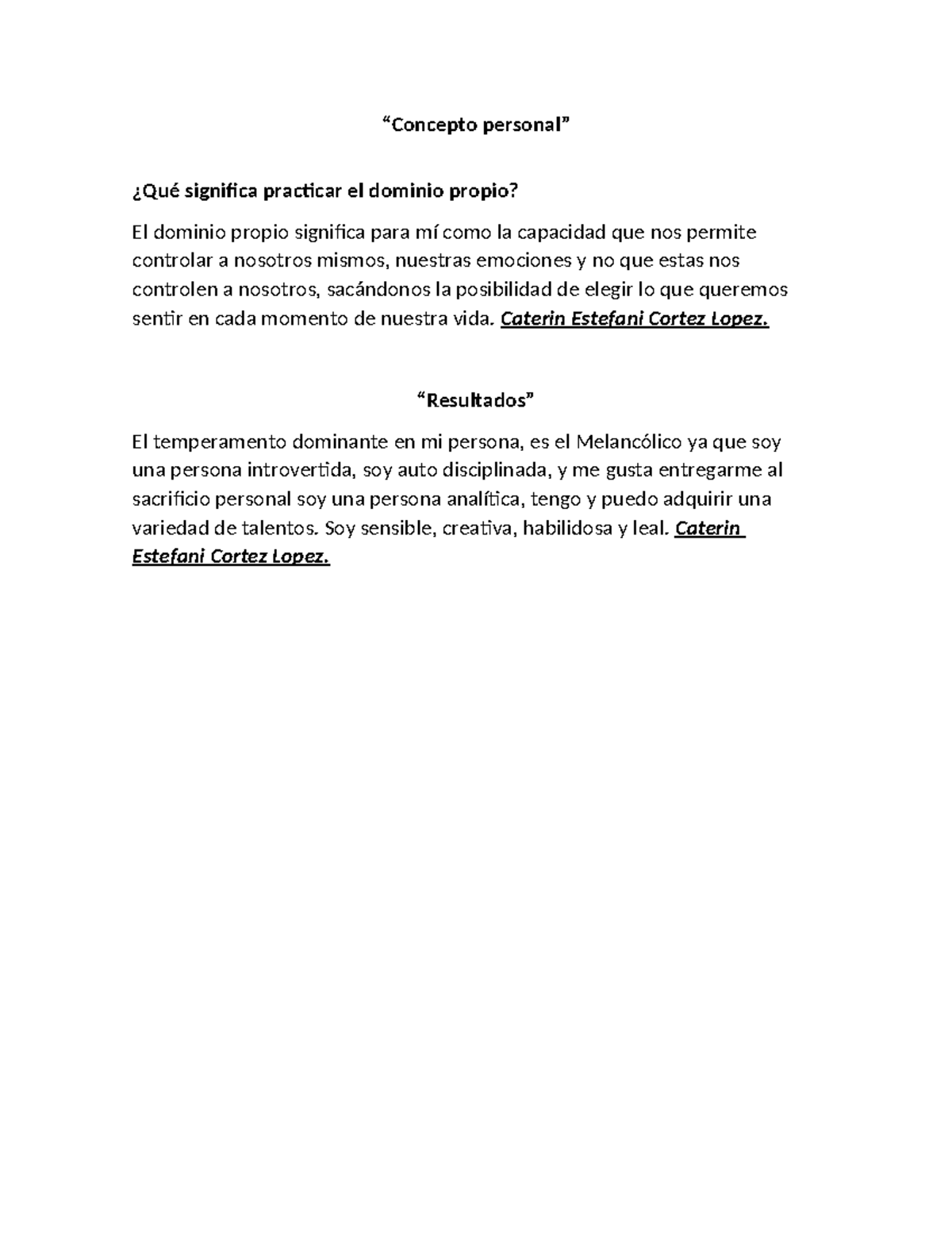 Tarea colaborativa desarrollo humano - “Concepto personal” ¿Qué ...