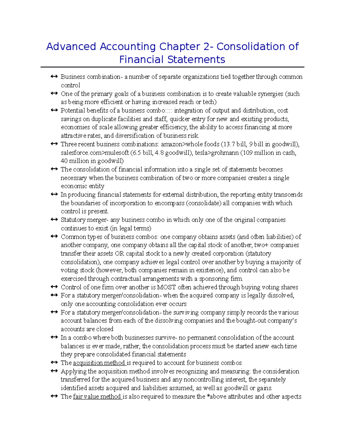 Chapter 2 consolidation - Advanced Accounting Chapter 2- Consolidation ...