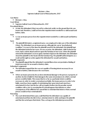 Spivey v Battaglia - case - Cole v Turner Nisi Prius 1704 6 Modern Rep ...