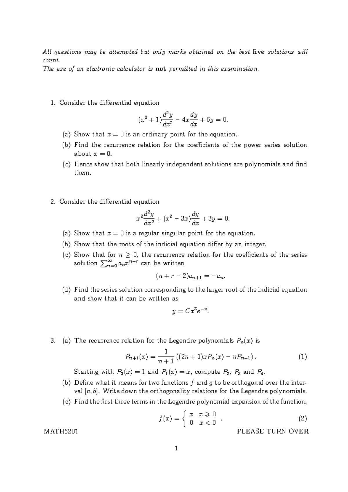 Exam2018 - EXAM PAPER - All questions may be attempted but only marks ...
