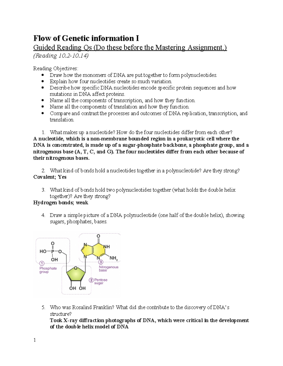 L16 Graded Responses Questions - Reproduction 1 (2024-2025) - Flow of ...