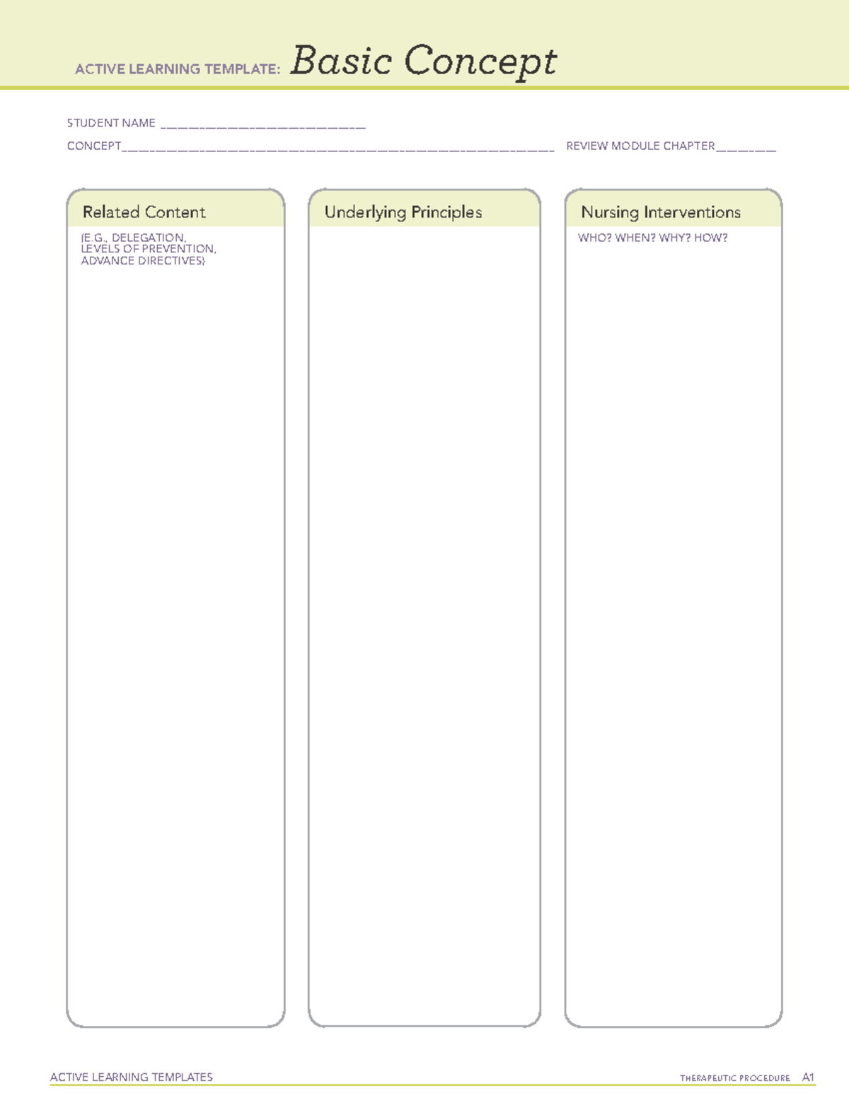 Active Learning Template Basic Concept - ACTIVE LEARNING TEMPLATES ...