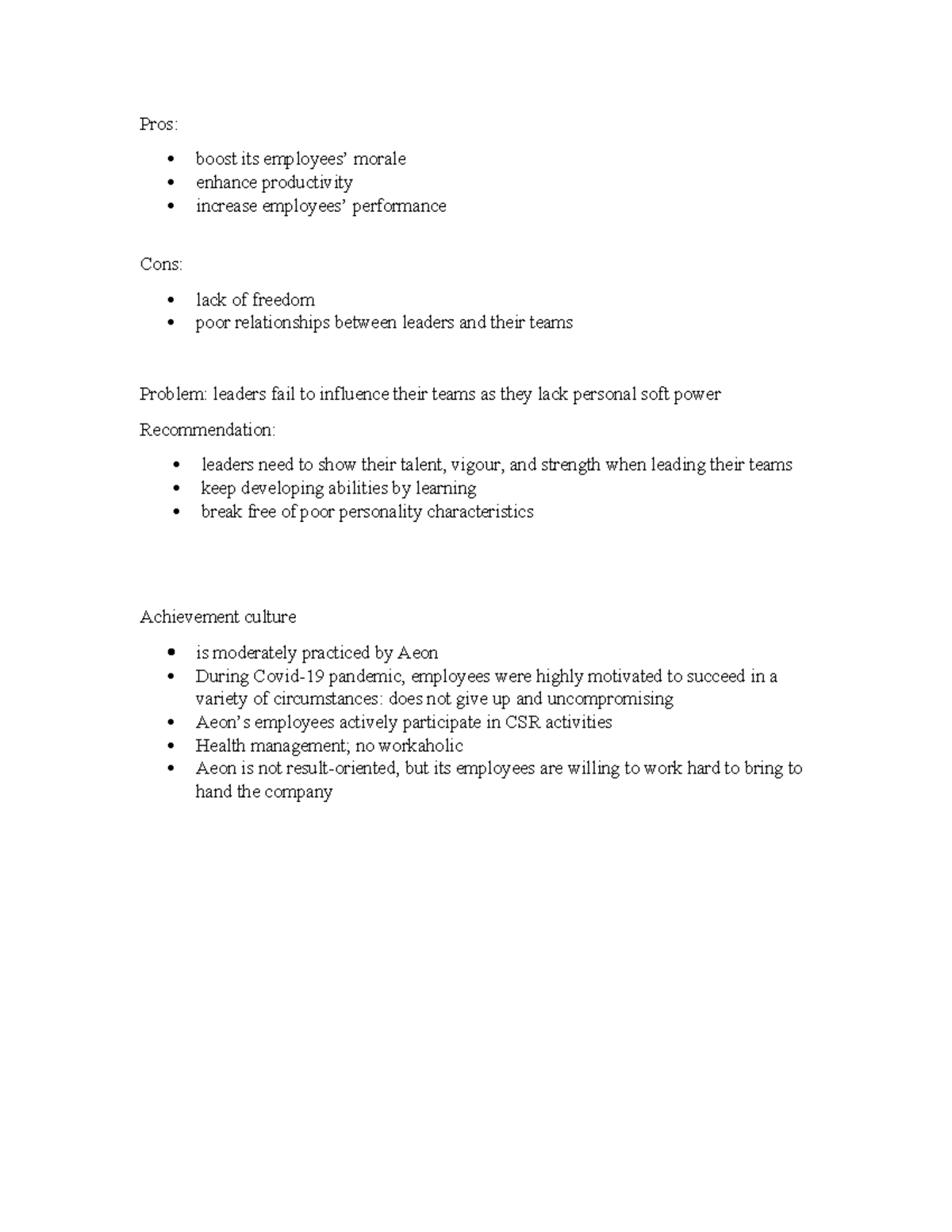 Point - Pros: boost its employees’ morale enhance productivity increase ...