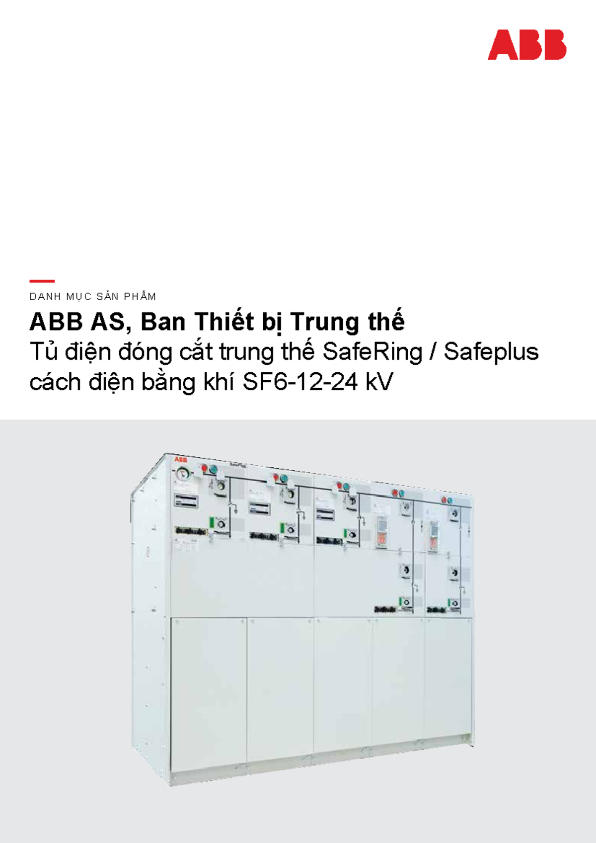 Catalogue TV - ABB AS Ban thiết bị trung thế Tủ điện đóng cắt trung thế ...