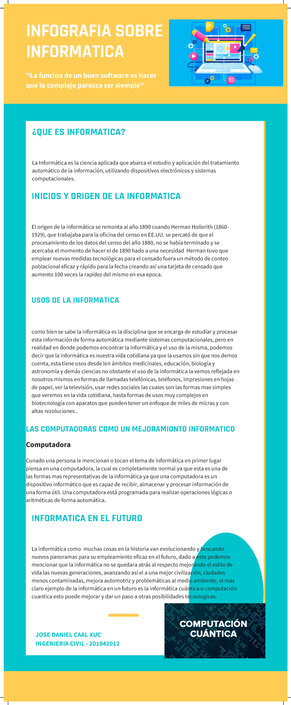 Infografia sobre informatica - INICIOS Y ORIGEN DE LA INFORMATICA El ...