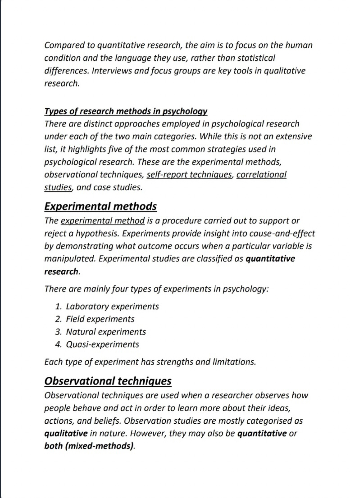 Research methods 3 - Studocu