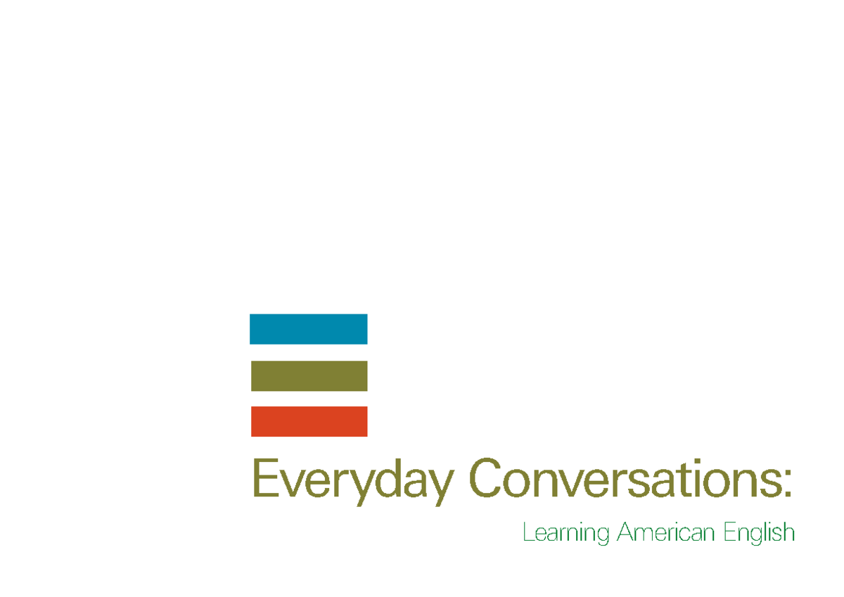 Everyday Conversations Learning American English ( PDFDrive ...