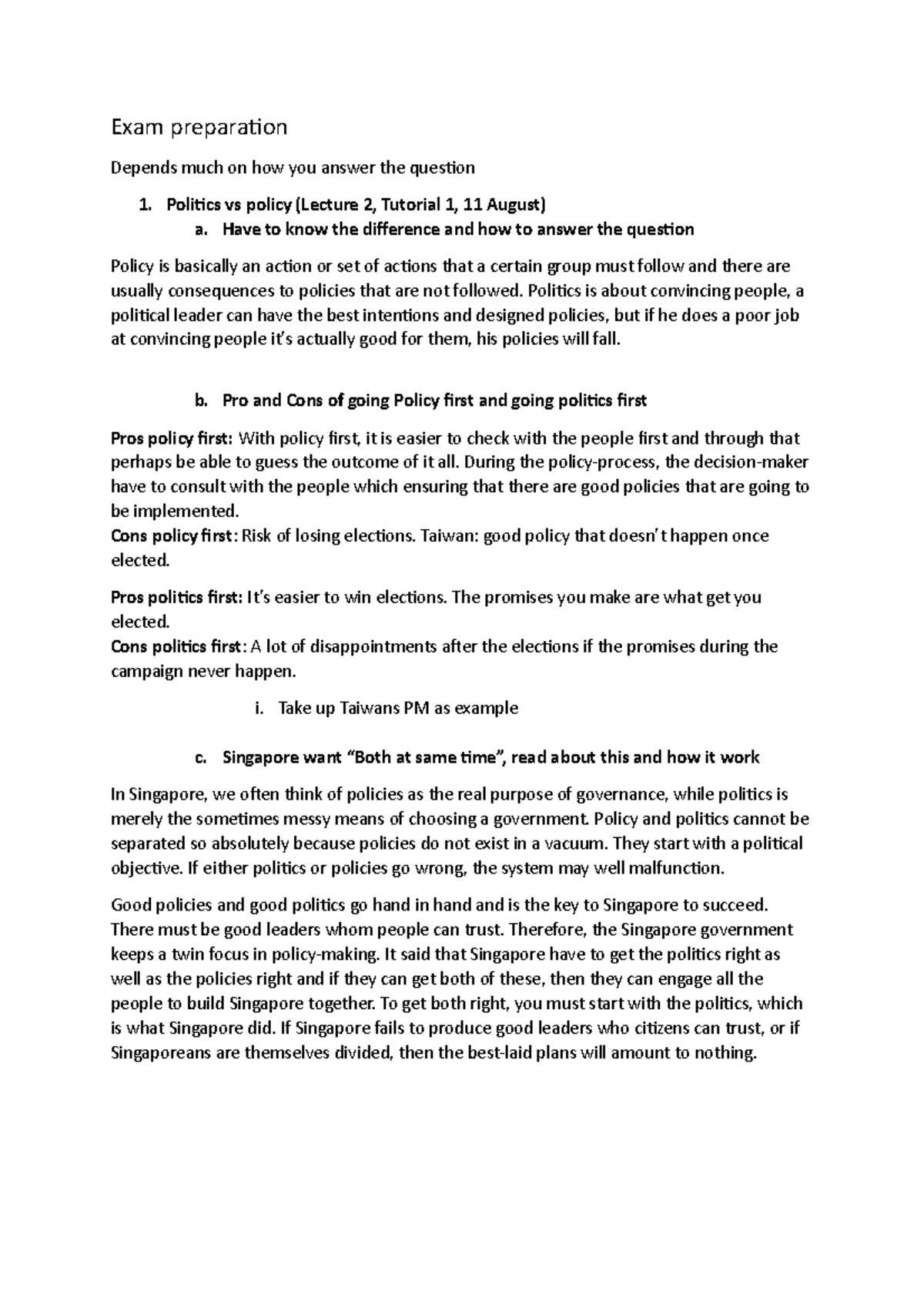 Exam-preparation-2 - Exam prep - Exam preparation Depends much on how ...