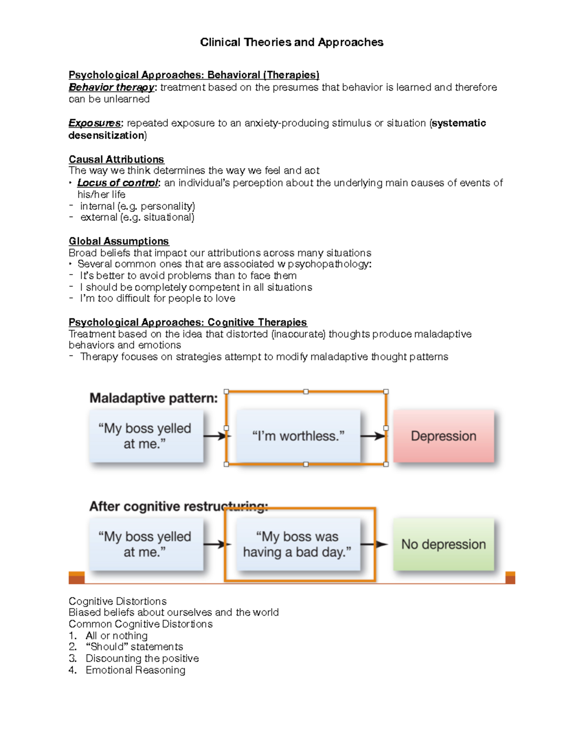 Clinical Theories and Approaches - Clinical Theories and Approaches ...