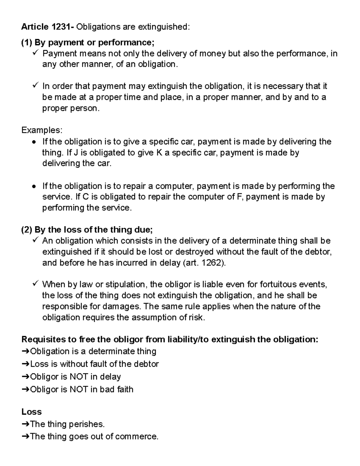 Article 1231-1233 - art 1231-1233 - Article 1231- Obligations are ...